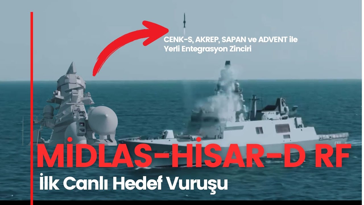 TCG İSTANBUL’dan MİDLAS-HİSAR-D RF ile İlk Gerçek Hedef Vuruşu | C savunma